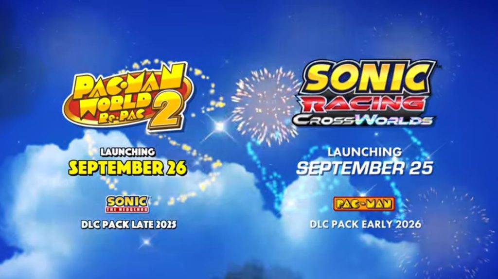 Pac-Man Coming to Sonic Racing CrossWorlds, Sonic Coming to Pac-Man ...